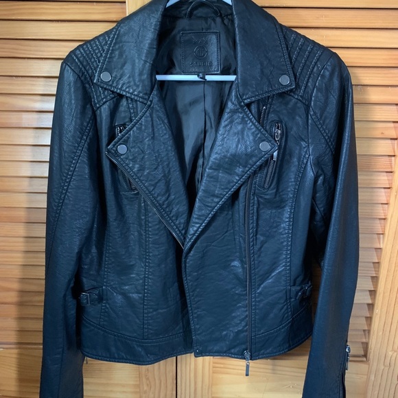 Max Studio | Jackets & Coats | Max Studio Faux Leather Moto Jacket ...